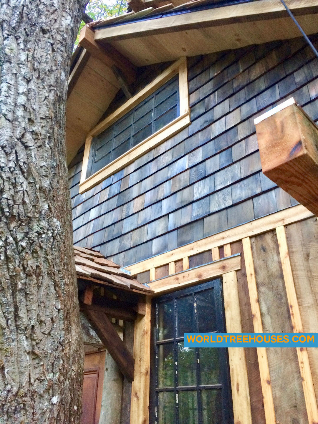 Western NC tree house builder : Panthertown iron-stained cedar shake ...