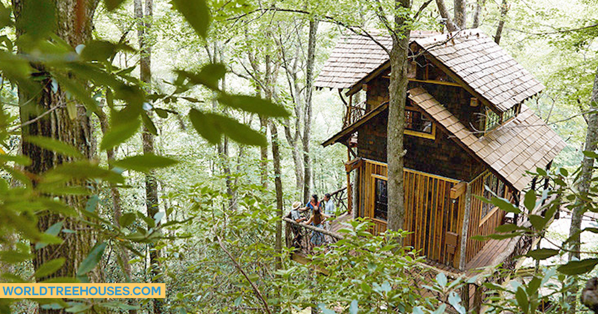WNC treehouse builder: Panthertown Treehouse: Way on up the mountain ...